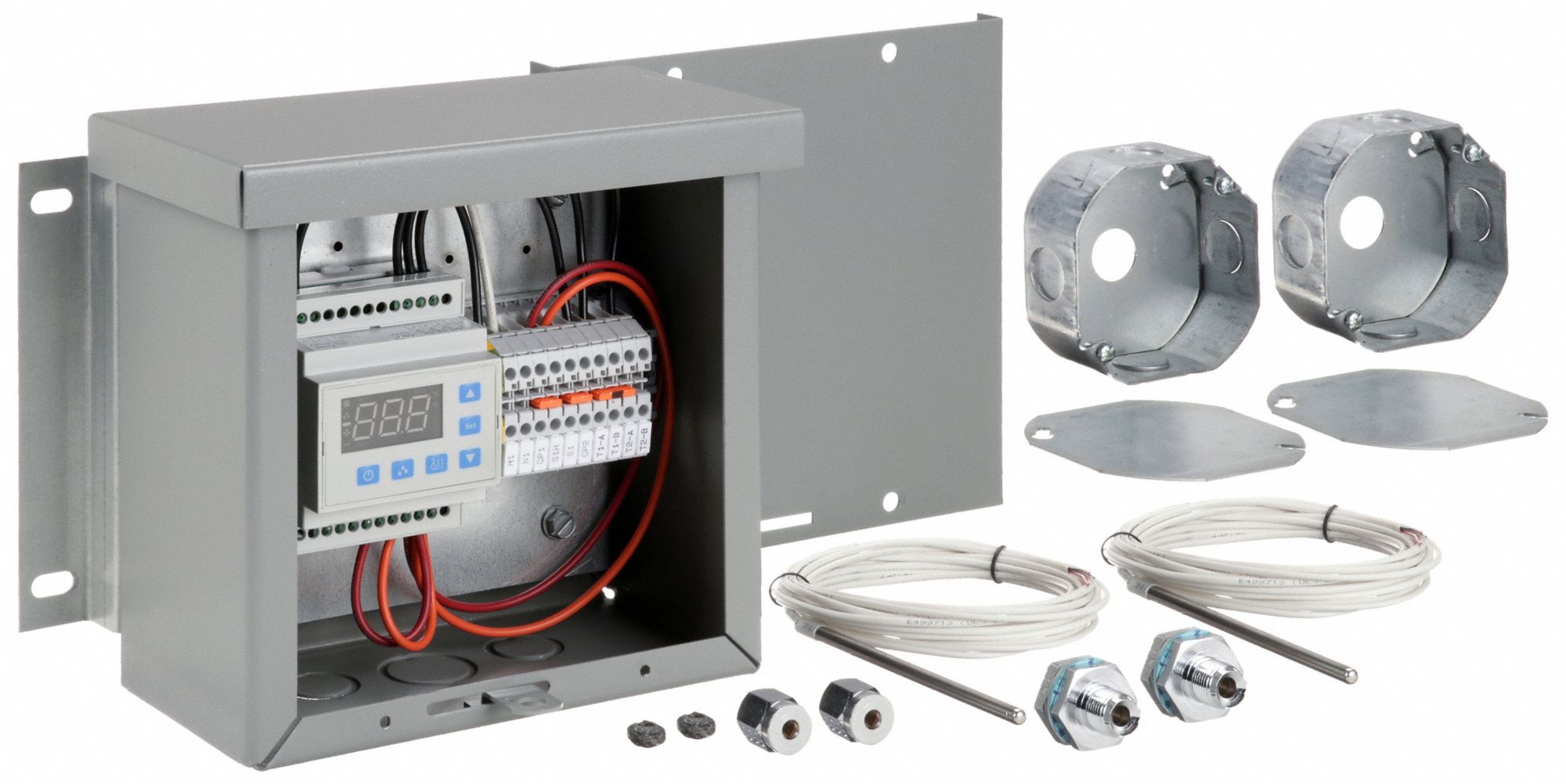 4 in, 2 Sensors, Digital Temperature Interlock - 48C176|48C176 - Grainger