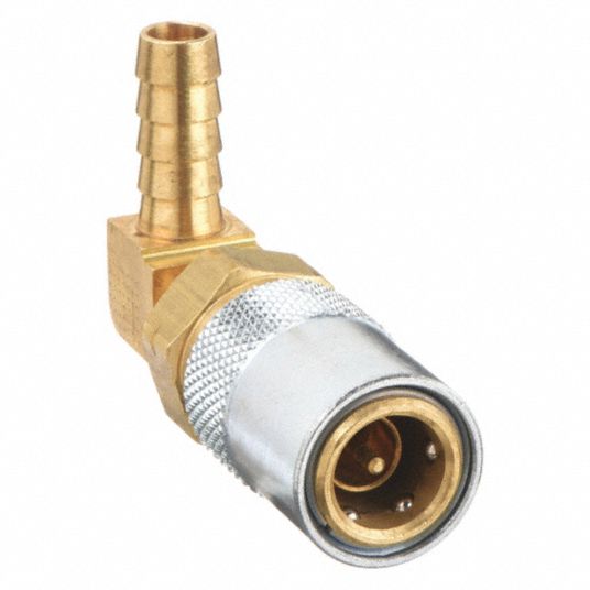 PARKER, 3/8 in Coupling Size, Brass, Hydraulic Quick Connect Hose ...