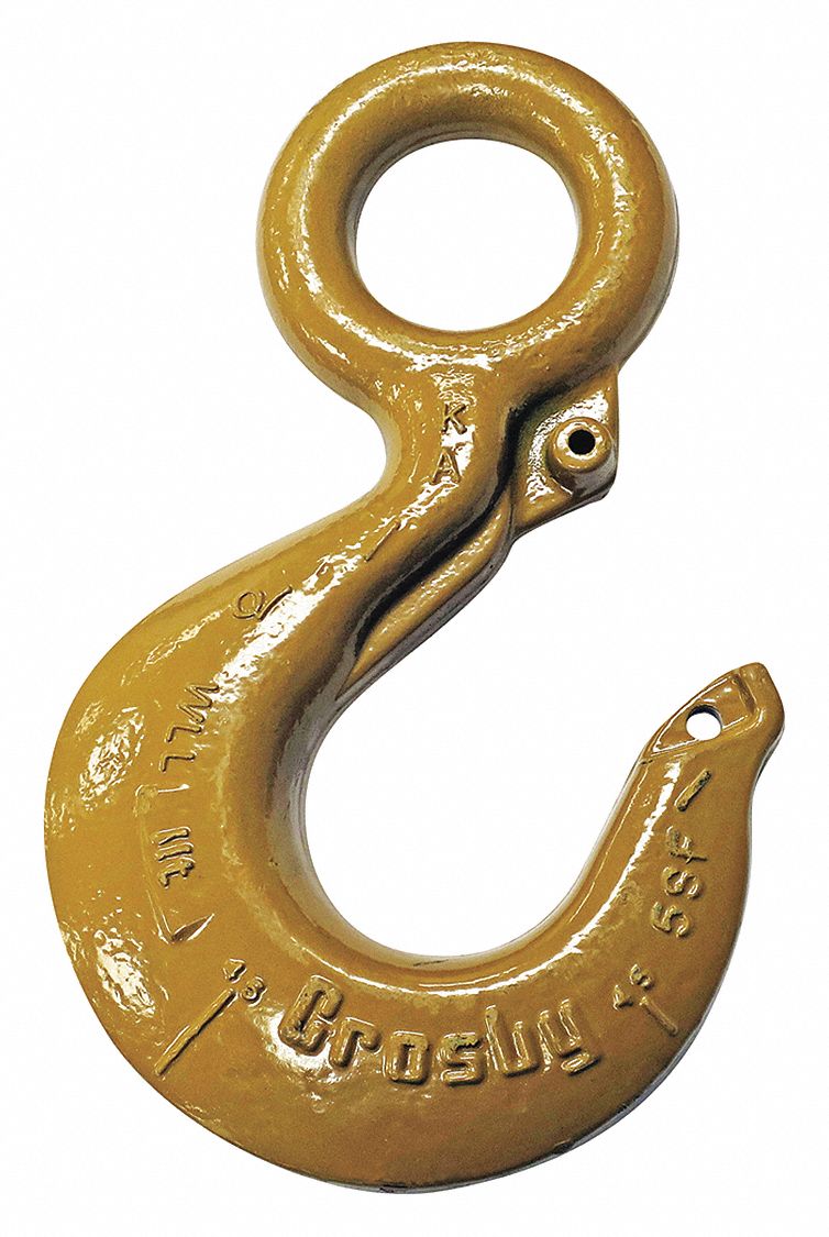 CROSBY Eye Hook, Alloy Steel, 80 Grade, Eye, 10,000 lb. Working Load ...