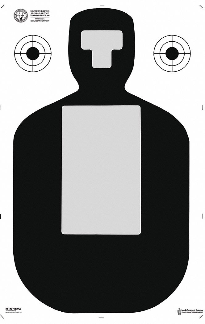 ACTION TARGET, Paper, Silhouette Target, Shooting Range Targets ...