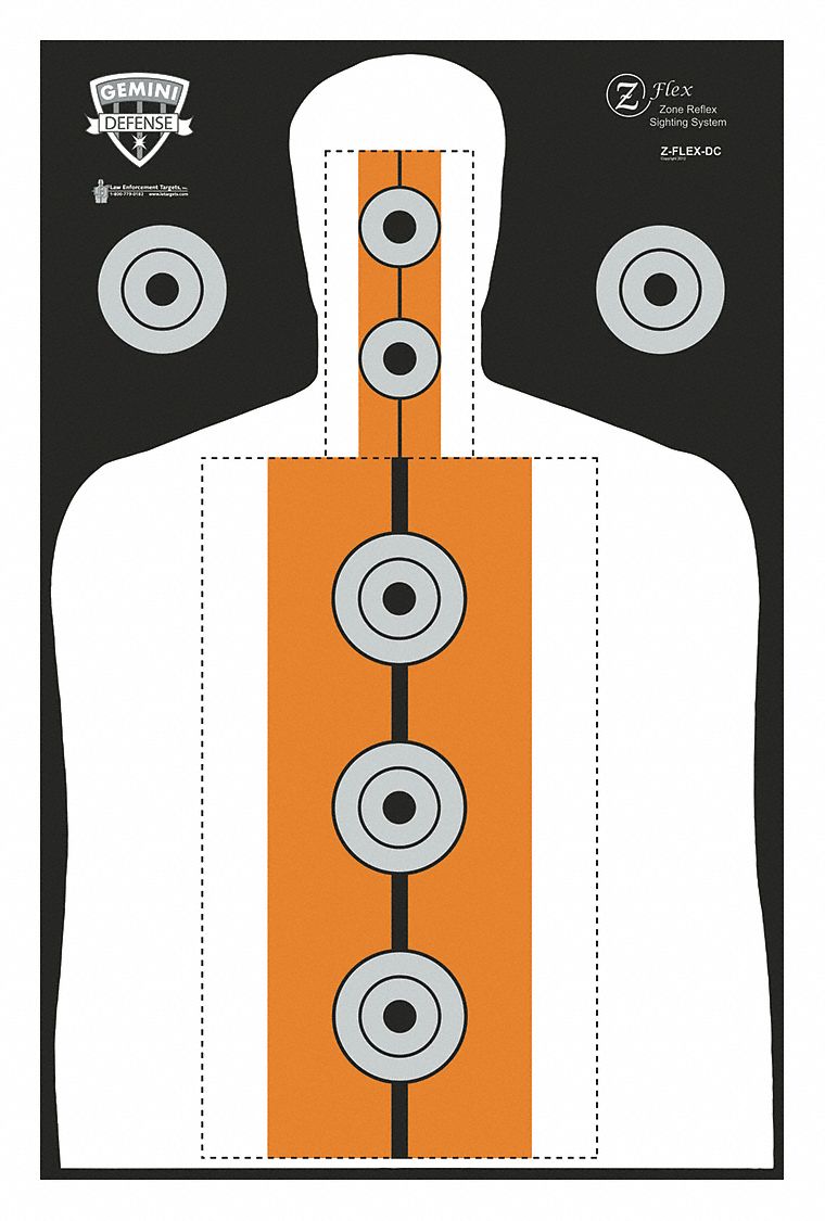 ACTION TARGET, Paper, Silhouette Target, Shooting Range Targets ...