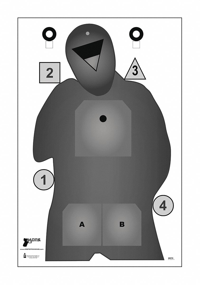 ACTION TARGET, Paper, Silhouette Target, Shooting Range Targets ...