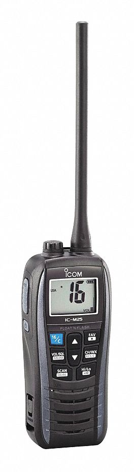 ICOM, VHF, 5 W, Handheld Two Way Radios - 48FT60|M25 GRAY 11 USA - Grainger