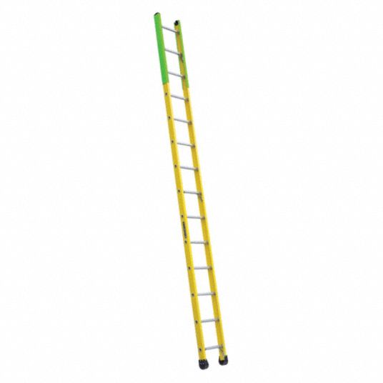 LOUISVILLE LADDER, 14 ft Ladder Size, Fiberglass, Straight Ladder ...