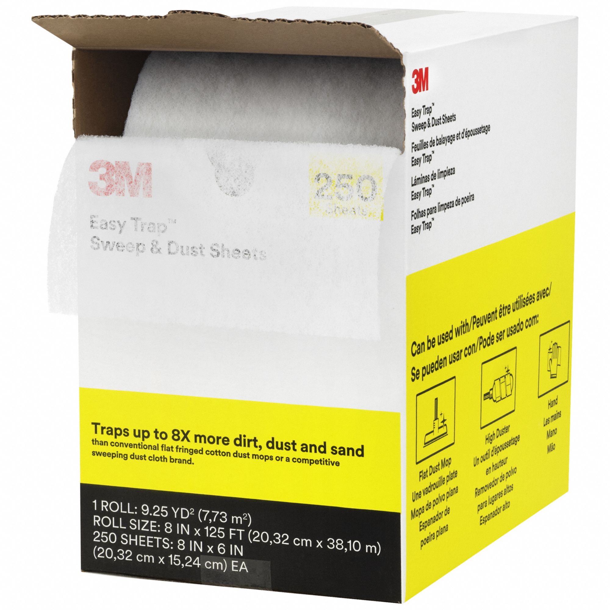 3M, 6 in Lg, 8 in Wd, Dust Cloth - 48GF53|55654W - Grainger