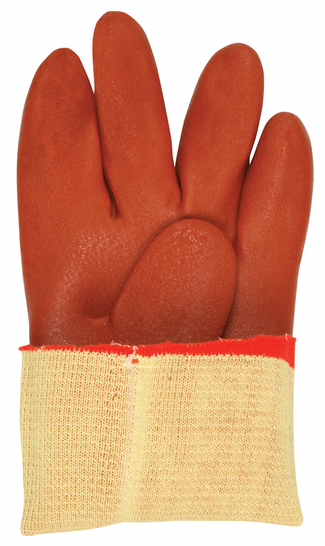 MCR SAFETY Chemical Resistant Gloves: 10 in Glove Lg, Grain, Red, MCR ...