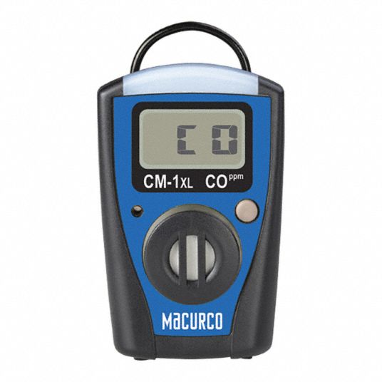 Single Gas Monitor, 0 to 995 ppm Sensor Range, Audible, Visual and ...