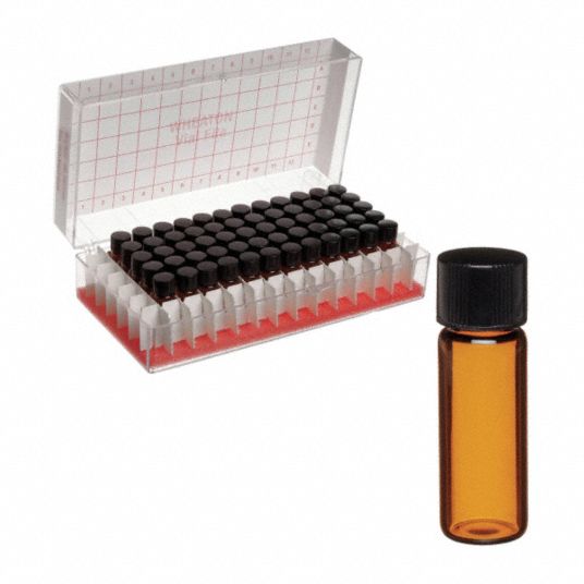 Borosilicate Glass, 2 mL Capacity - mL, Sample Vial - 48H672|W224695 ...