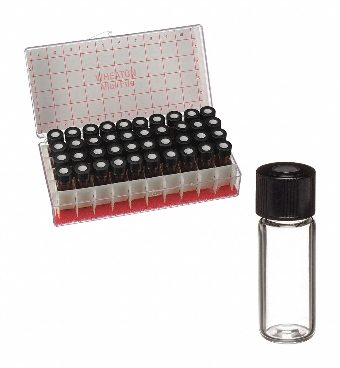 Borosilicate Glass, 1.5 mL Capacity - mL, Sample Vial - 48H678|224950 ...
