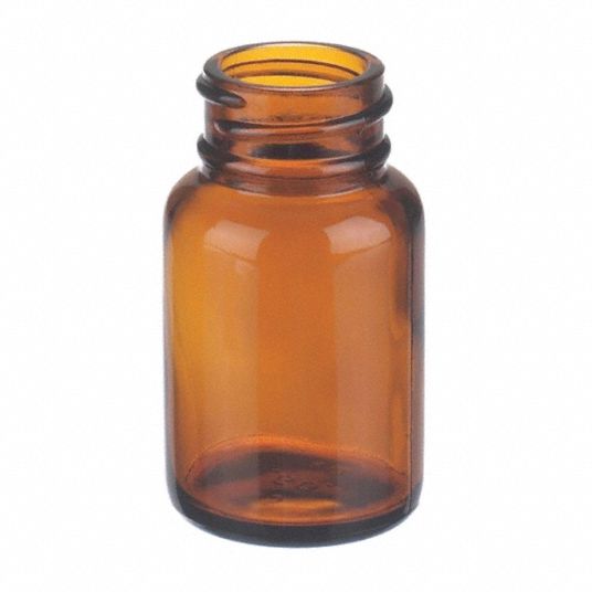 Soda Lime Glass, 30 mL Capacity - mL, Bottle - 48H918|W216960 - Grainger