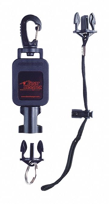 Flashlight Retractor,20 in. L,Plastic/SS - Grainger