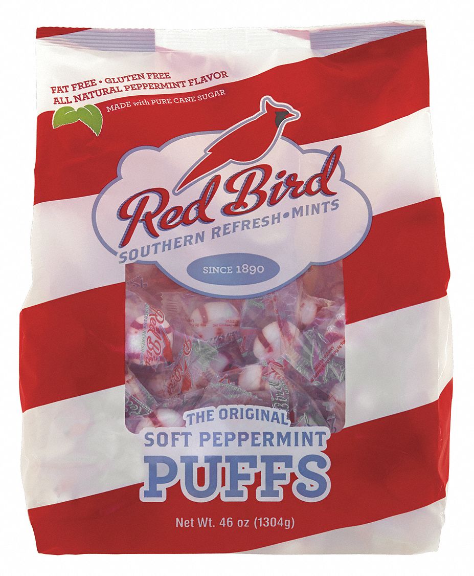 RED BIRD 46 oz Soft Peppermint Puffs; PK1 - 48HT11|6240RWP - Grainger