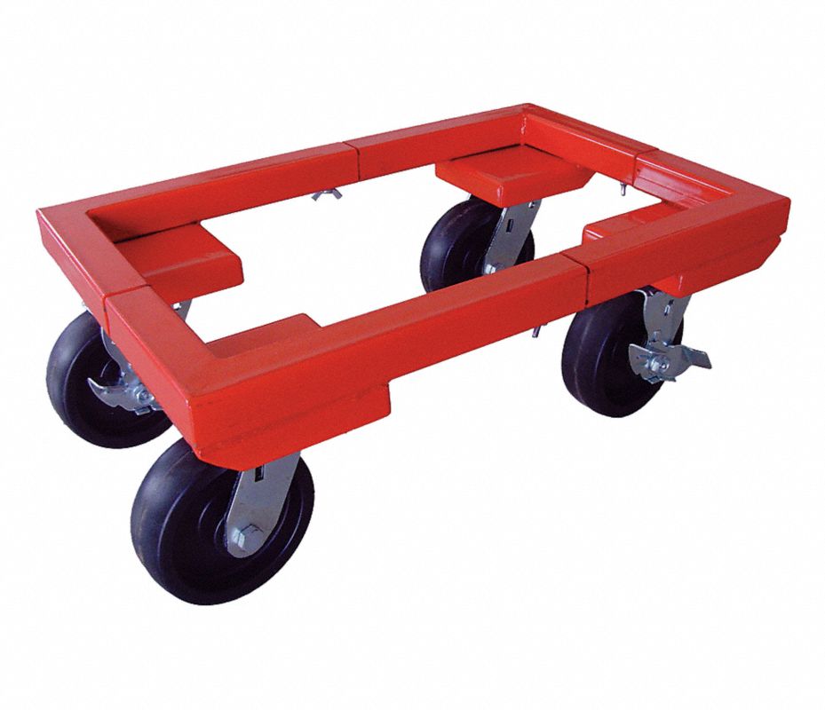 APPROVED VENDOR Plataforma Rodante Ajustable, Azul, Capacidad de Carga ...