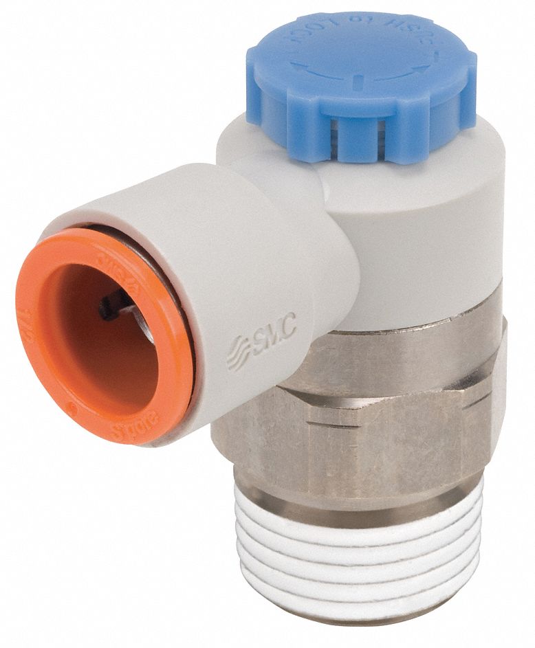 SMC Elbow Speed Control Valve, 1/2 in Valve Port Size, 1/2 in Tube Size ... SMC Elbow Speed Control Valve, 1/2 in Valve Port Size, 1/2 in Tube Size ...