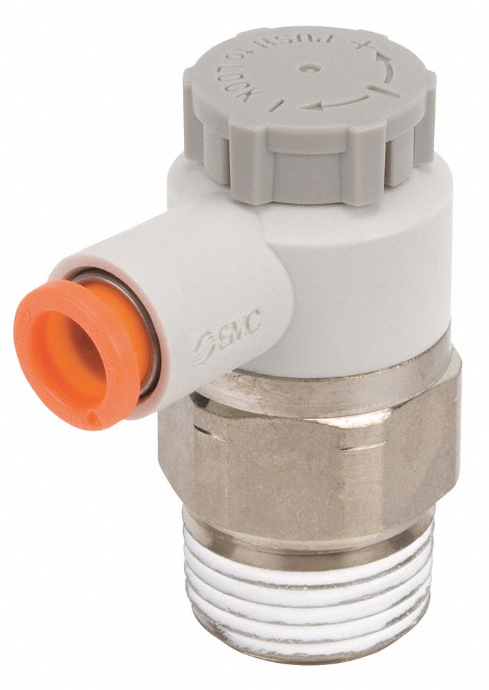 SMC Elbow Speed Control Valve, 3/8 in Valve Port Size, 3/8 in Tube Size ... SMC Elbow Speed Control Valve, 3/8 in Valve Port Size, 3/8 in Tube Size ...