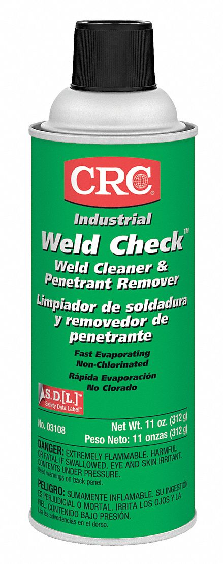 CRC, 11 oz, Aerosol Can, Weld Cleaner and Penetrant Remover - 48J410 ...