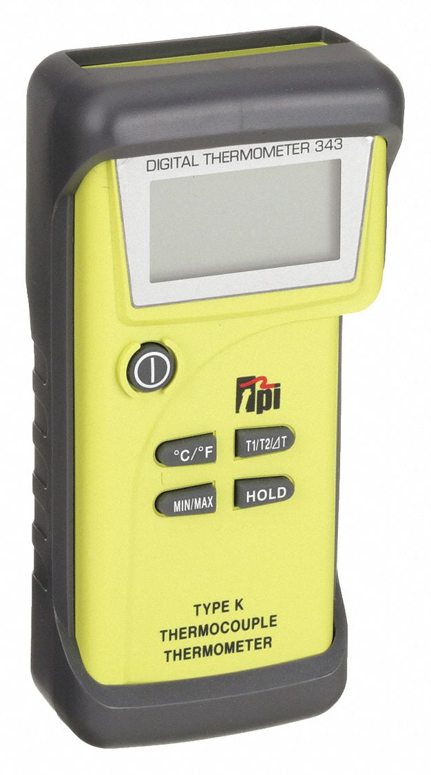 TEST PRODUCTS INTL., 1 Channels, Dif/Min/Max, Thermocouple Thermometer ...