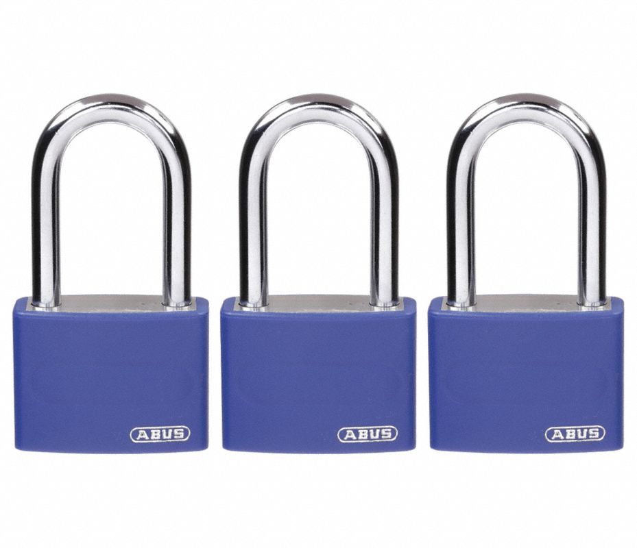 APPROVED VENDOR Candado de Bloqueo Azul con 2 llaves Igual - 48JR39 ...