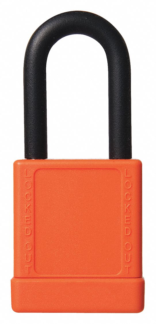 GRAINGER APPROVED LOCKOUT PADLOCK,KA,ORANGE,2"H,PK3 - Lockout Padlocks ...