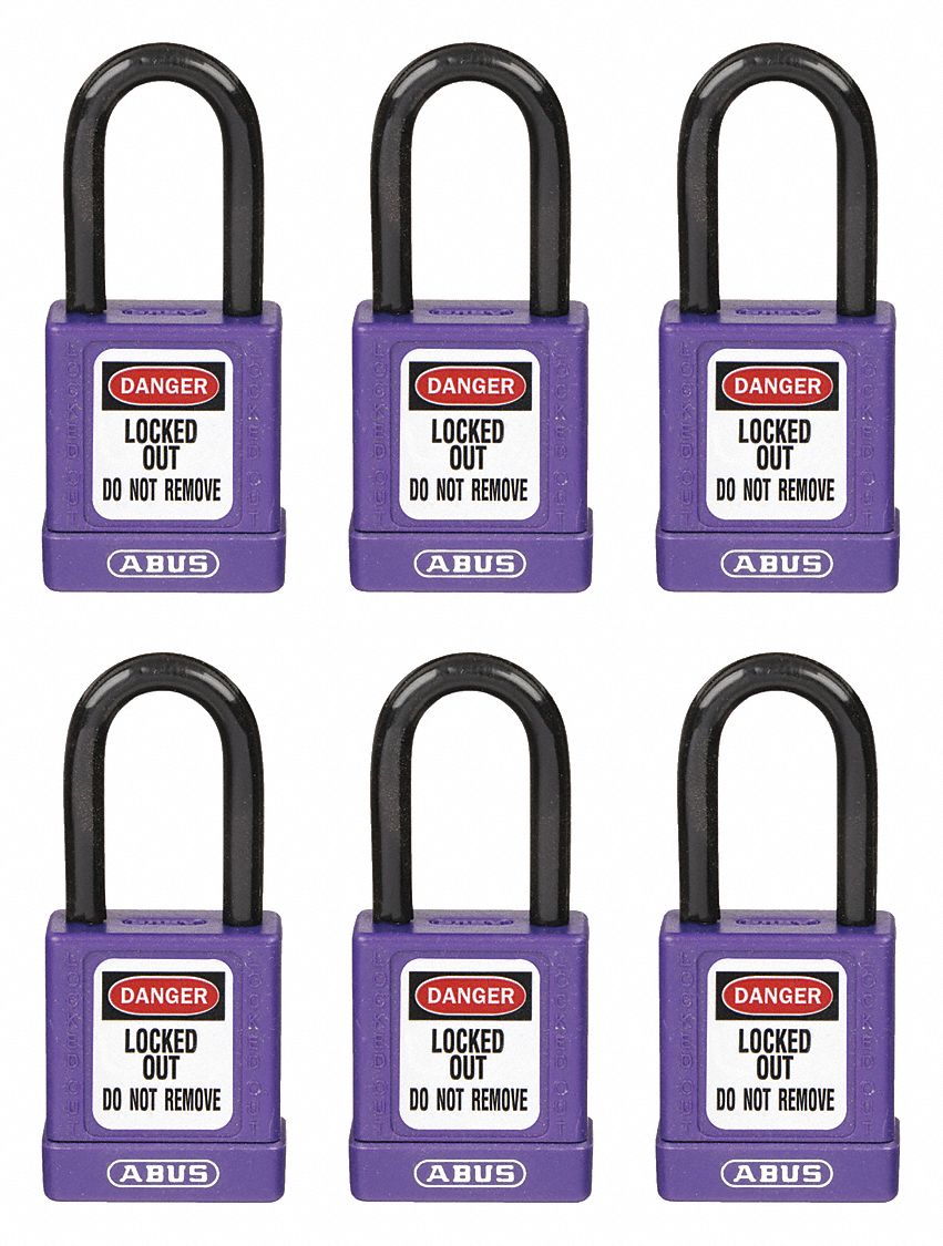 APPROVED VENDOR LOCKOUT PADLOCK, KEYED DIFFERENT, ALUMINUM, STANDARD ...