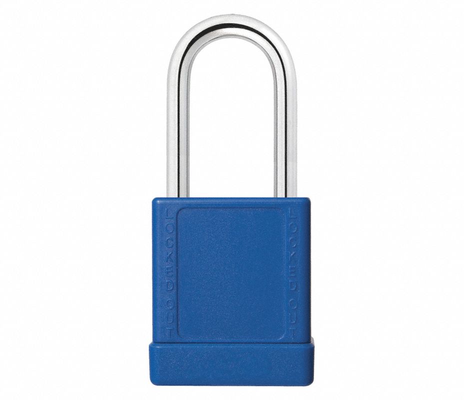 GRAINGER APPROVED Candado de Bloqueo Azul con 1 llaves Diferente ...