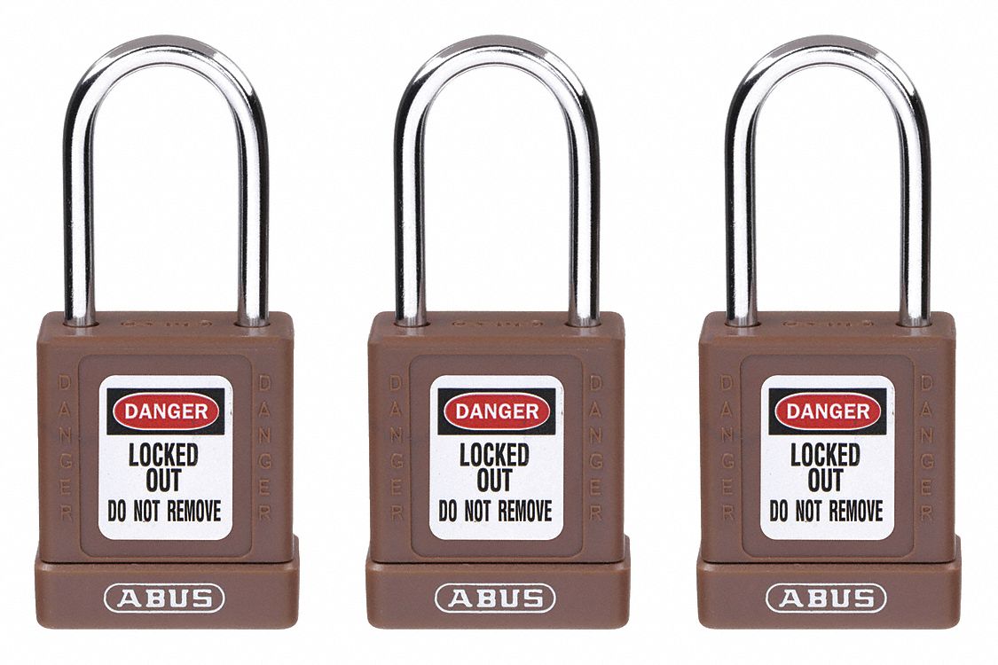 Keyed Alike, Aluminum, Lockout Padlock - 48JT08|48JT08 - Grainger