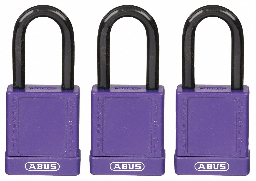 Keyed Alike, Aluminum, Lockout Padlock - 48JT33|48JT33 - Grainger