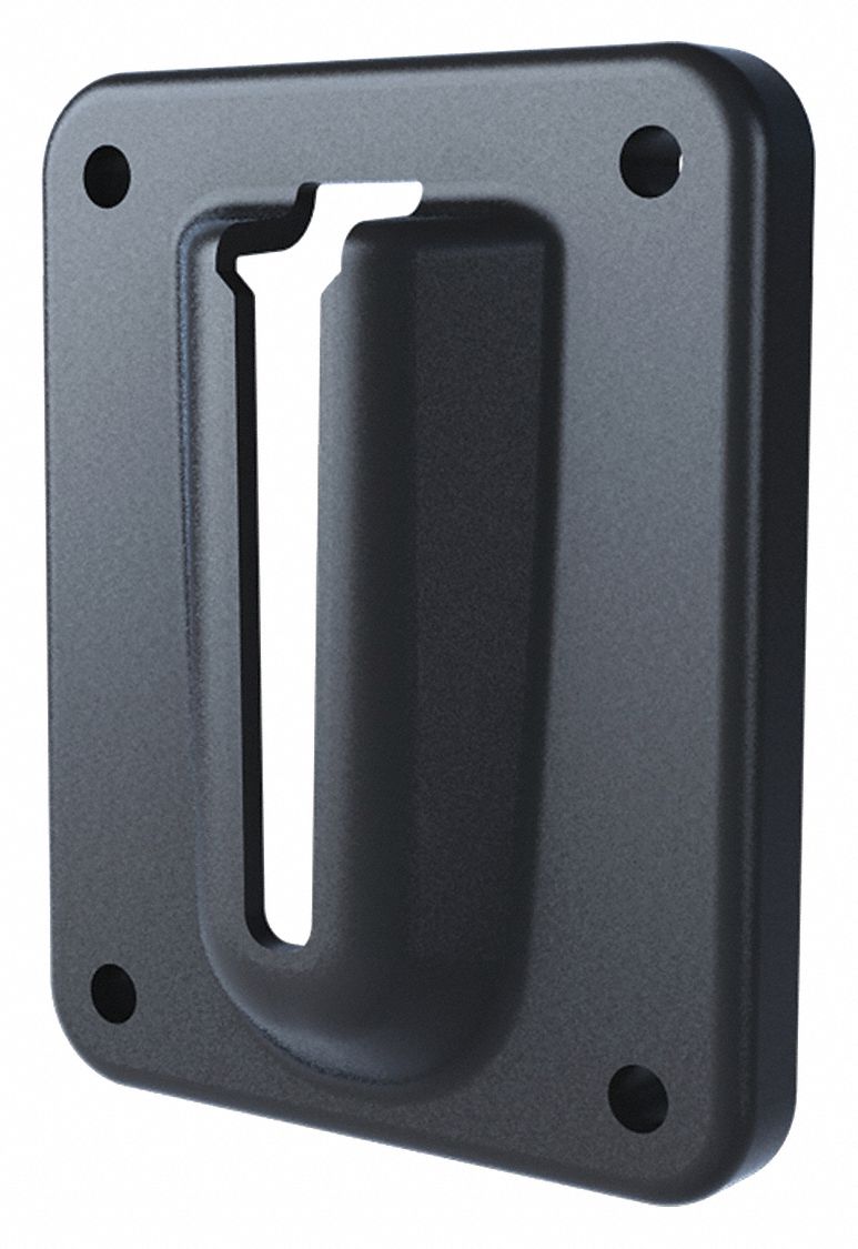 SKIPPER, Black, 3 9/10 in Overall Ht, Magnetic Receiver Clip - 48JU78|m ...