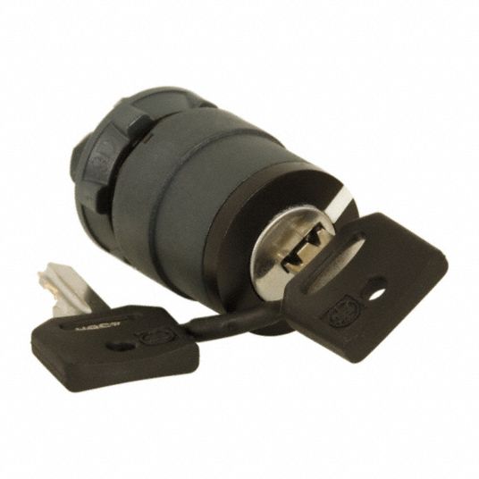 SCHNEIDER ELECTRIC, 3 Position, 22 mm Panel Mounting Size, Keyed ...