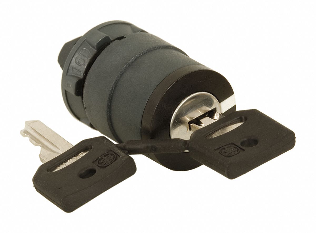 SCHNEIDER ELECTRIC, 3 Position, 22 mm Panel Mounting Size, Keyed ...