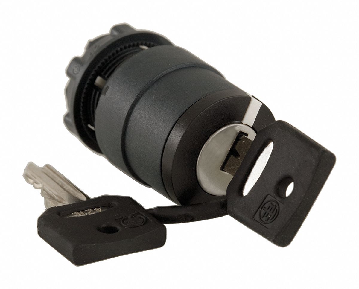 SCHNEIDER ELECTRIC, 3 Position, 22 mm Panel Mounting Size, Keyed ...