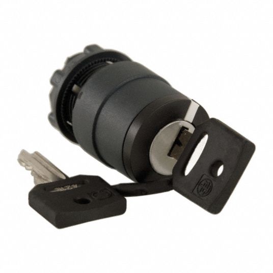 SCHNEIDER ELECTRIC, 3 Position, 22 mm Panel Mounting Size, Keyed ...
