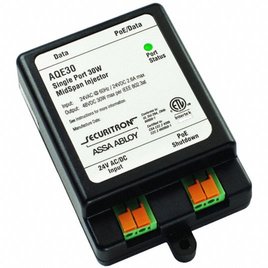 SECURITRON, Power Supply, 24V AC/DC, Power Supply - 48KT26|AQE15 - Grainger