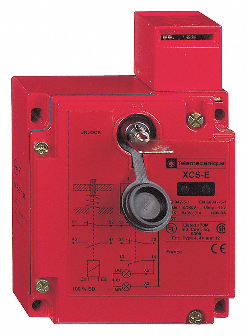 TELEMECANIQUE SENSORS, XCSE Series, 1NO/2NC, Safety Interlock Switch ...