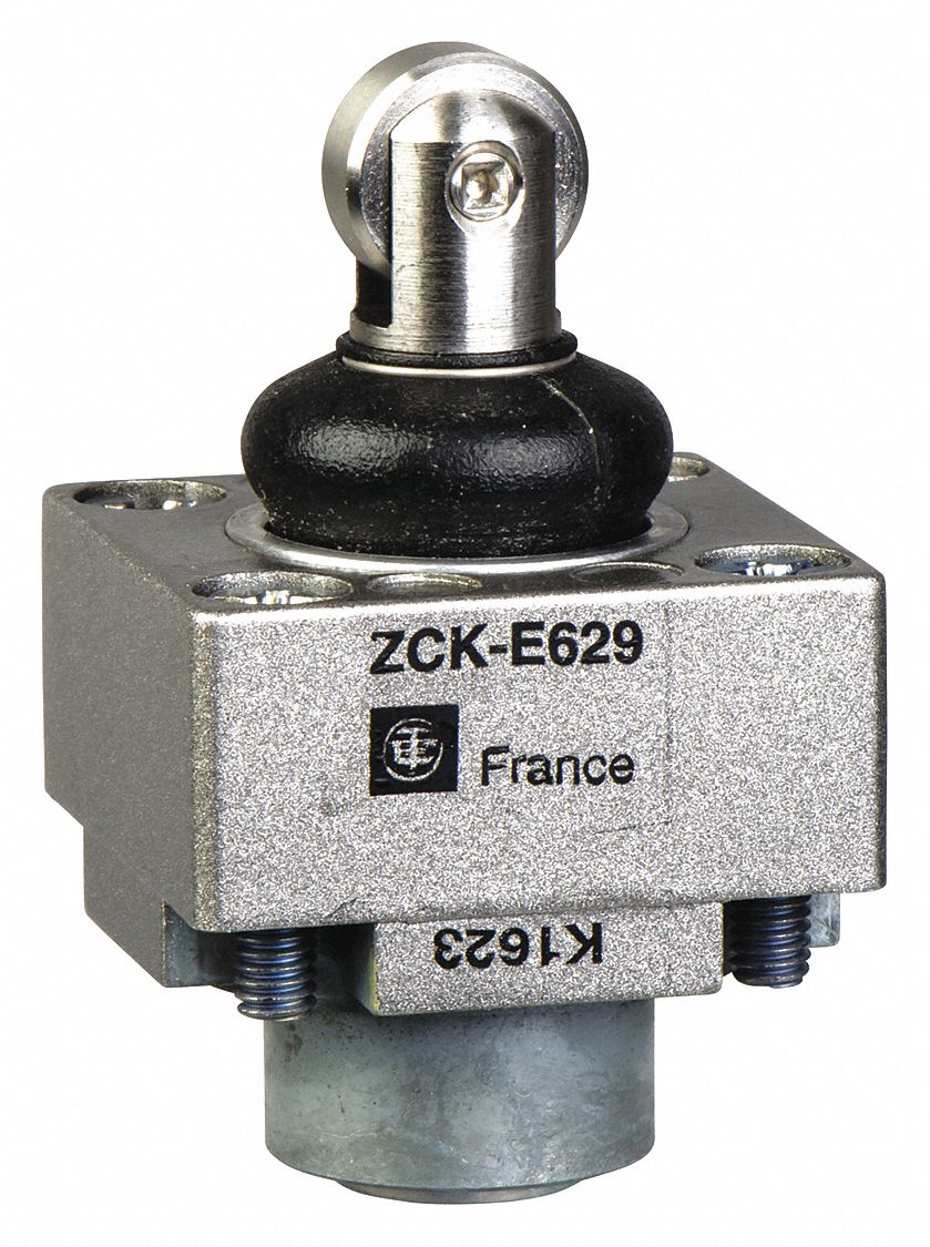 TELEMECANIQUE SENSORS, Roller Plunger, Side, Limit Switch Head - 48L182|ZCKE629 - Grainger