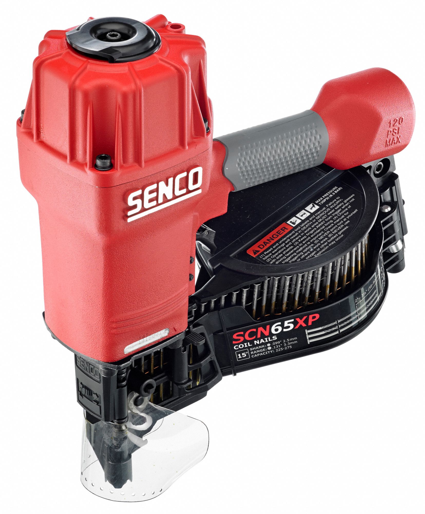 SENCO Nail Gun: Framing, 15°, Wire, Bump, For 2 in to 3 1/2 in Nail Lg ...