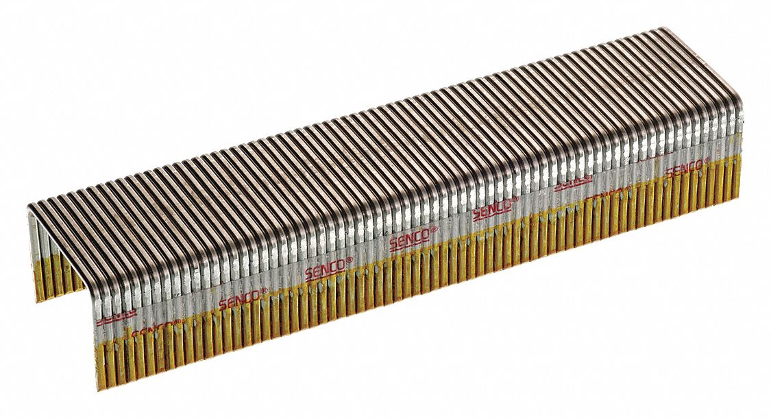 SENCO, Std Flat Staple, 1 in Crown Wd, Crown Staples,16 ga,1" W,PK10000 - 48LR24|P11BAB - Grainger
