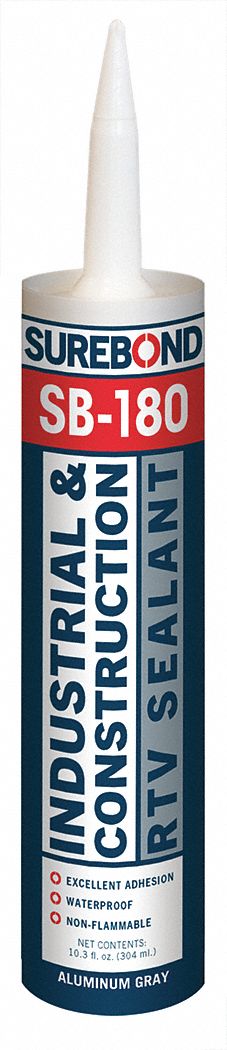 SUREBOND, SB-180, Gray, Silicone Sealant - 48LR88|SB-180 T AL - Grainger