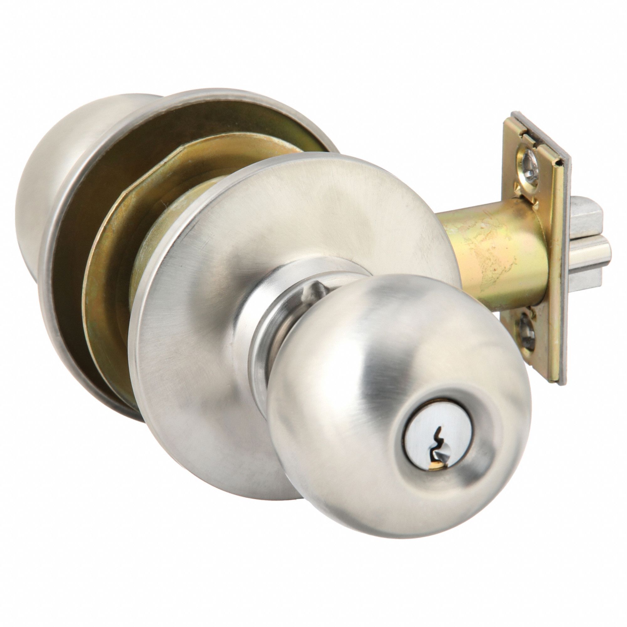 ASSA ABLOY ACCENTRA, Office Knob Locksets, Stainless Steel, Door ...