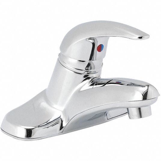 TRIDENT, Cast Brass, Chrome Finish, Low Arc Bathroom Faucet - 48LX68 ...