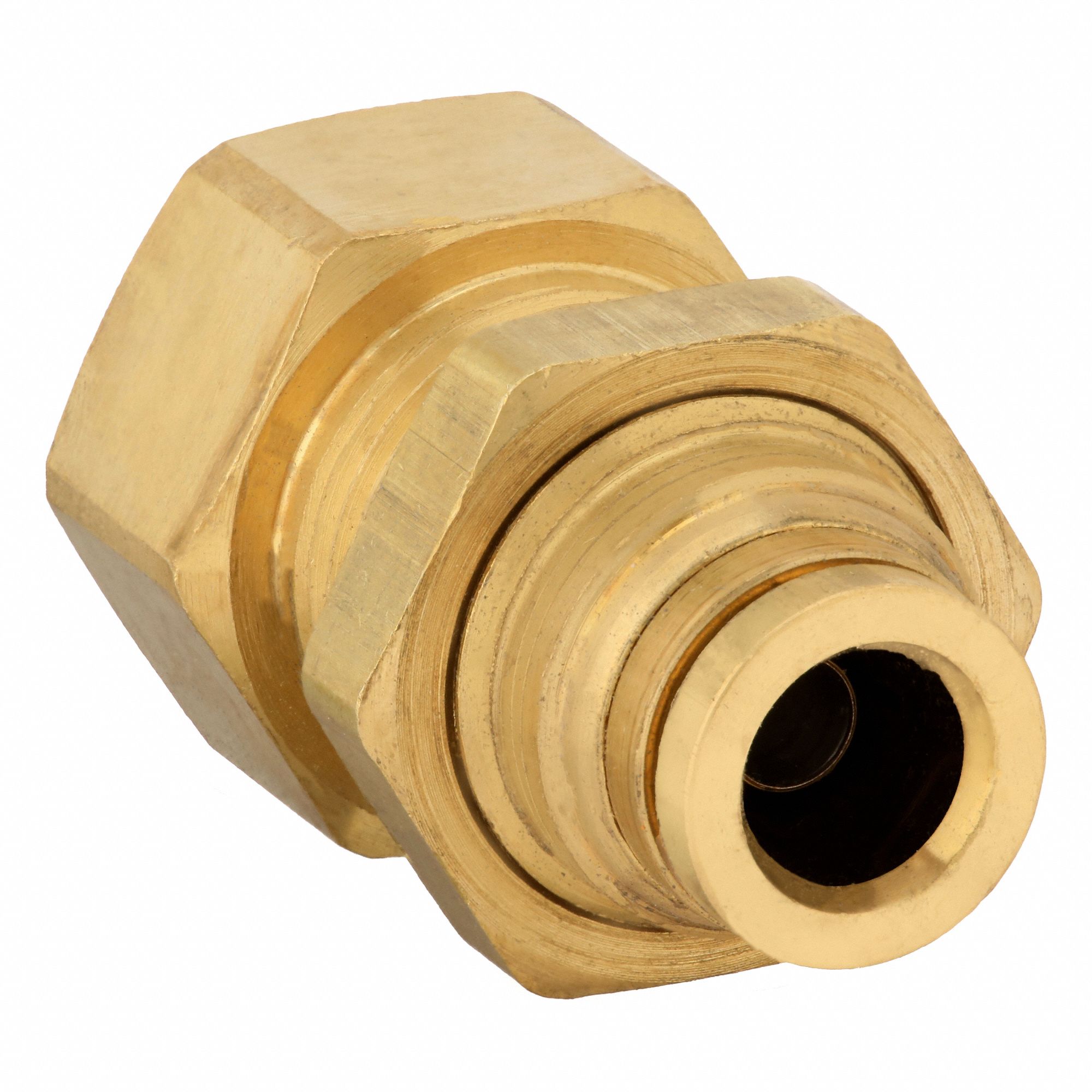 1/2 in OD x 1/2 in Pipe Fitting Size, Push-to-Connect x FNPTF, Push-Fit Union Fitting - 48LY59 ...