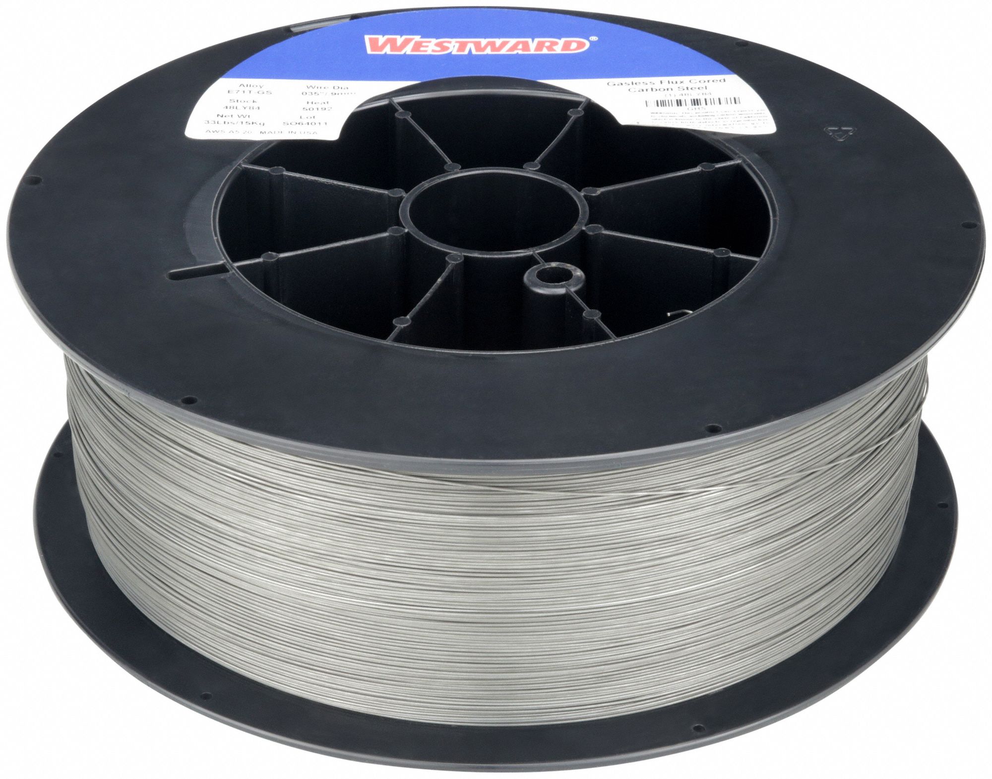 WESTWARD, Carbon Steel, E71T-GS, Flux-Cored Welding Wire - 48LY84 ...