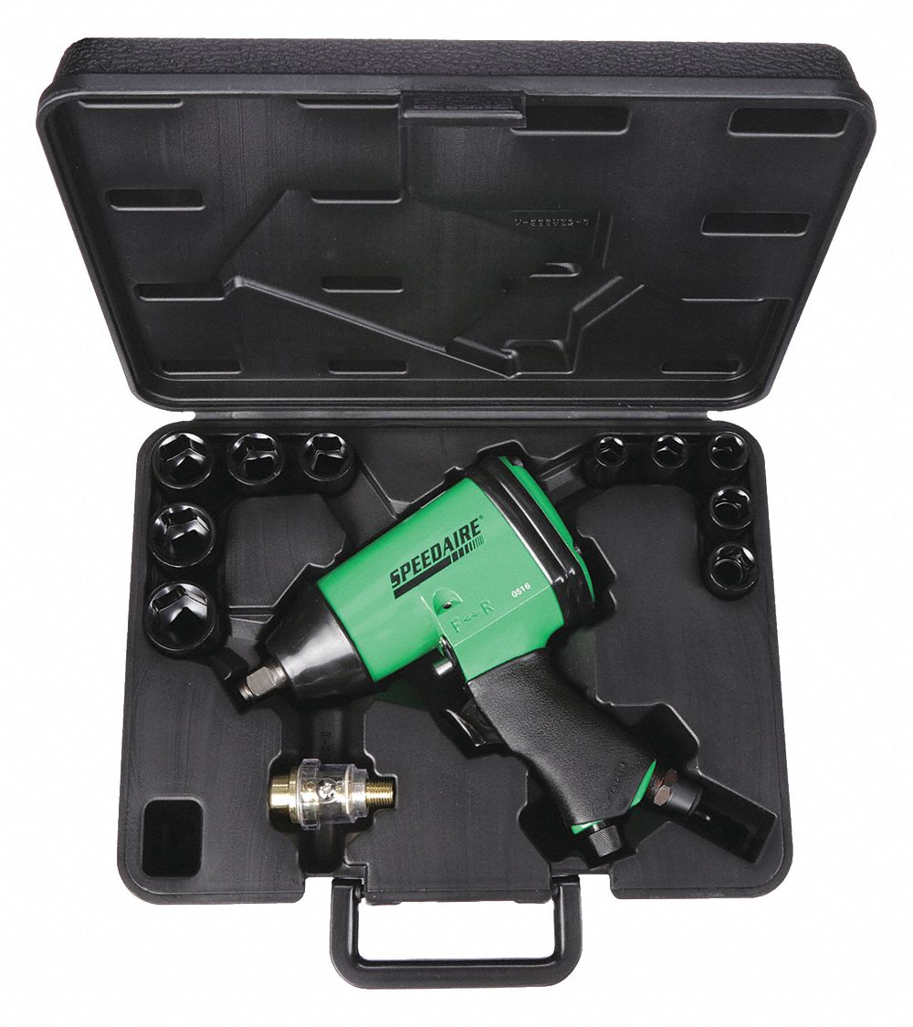 SPEEDAIRE, Pistol Grip, Std, Impact Wrench - 48MA08|48MA08 - Grainger
