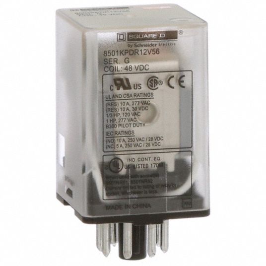 SQUARE D, Relay - 48N309|8501KPDR12V56 - Grainger