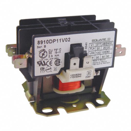 Definite Purpose Magnetic Contactor - 48N581|8910DP12V02Y248 - Grainger