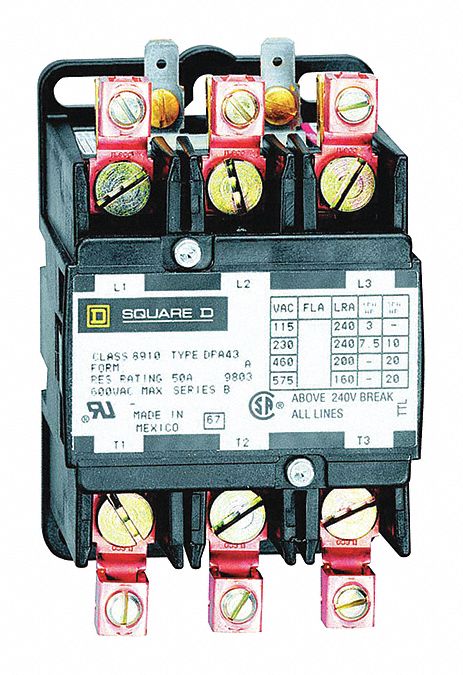 Definite Purpose Magnetic Contactor - 48N598|8910DPA43V02Y244 - Grainger