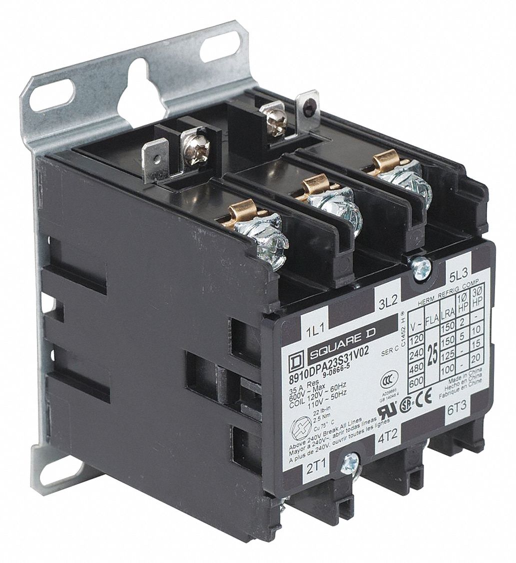Definite Purpose Magnetic Contactor - 48N591|8910DPA23S31V02 - Grainger