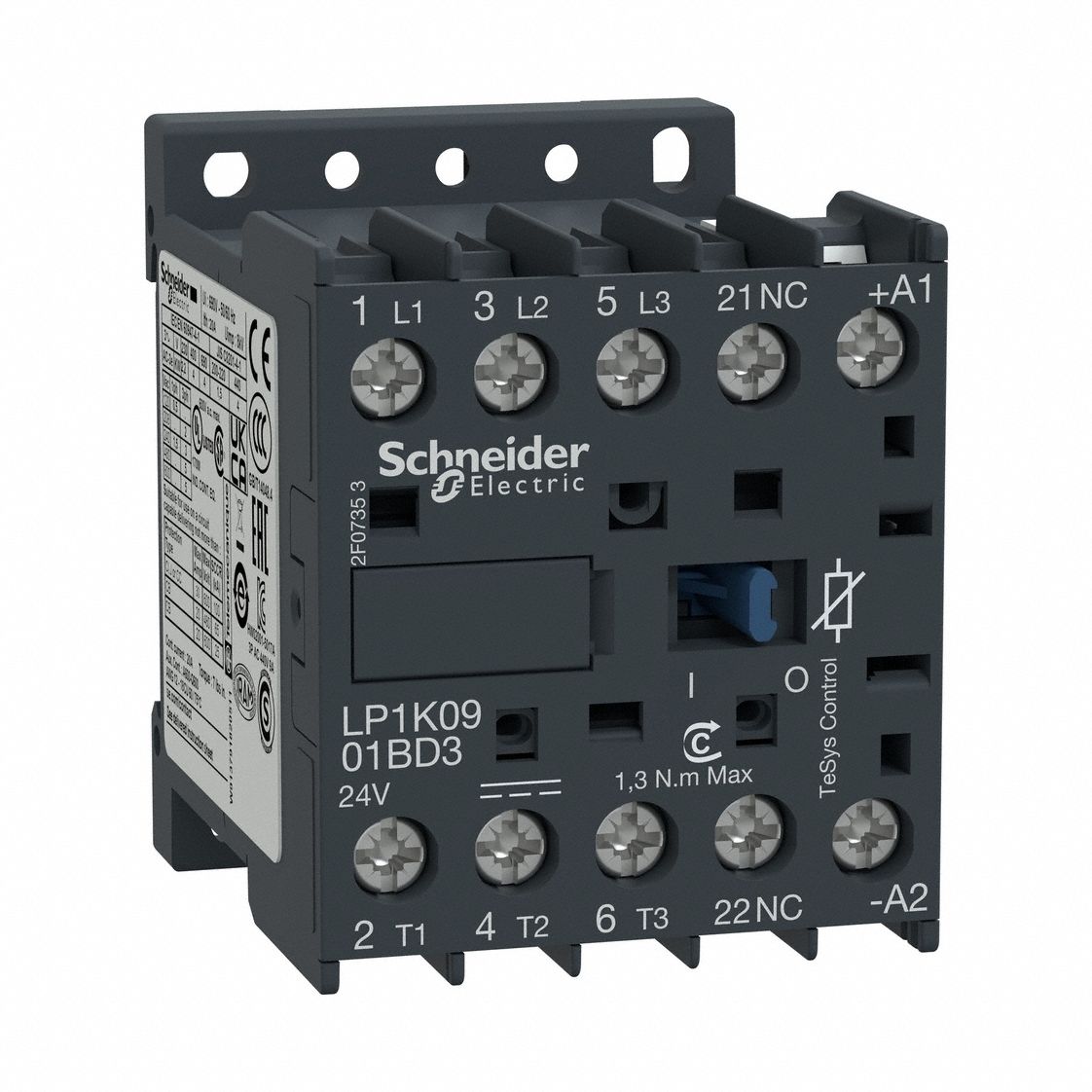 IEC Magnetic Contactor,24VDC Coil,9A - Grainger