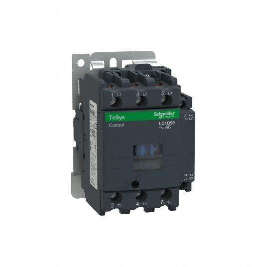 SCHNEIDER, Non-Reversing, 3 Poles, IEC Magnetic Contactor - 48N898 ...