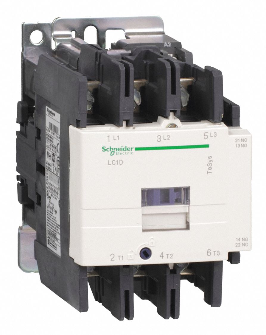 SCHNEIDER, Non-Reversing, 3 Poles, IEC Magnetic Contactor - 48N923 ...